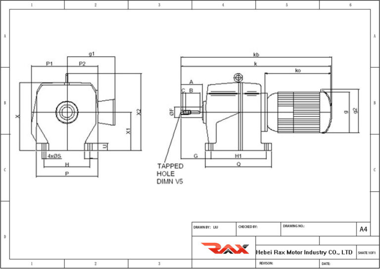 Helical Inline Geared Motor, Coaxial Helical Geared Motor Manufacturer